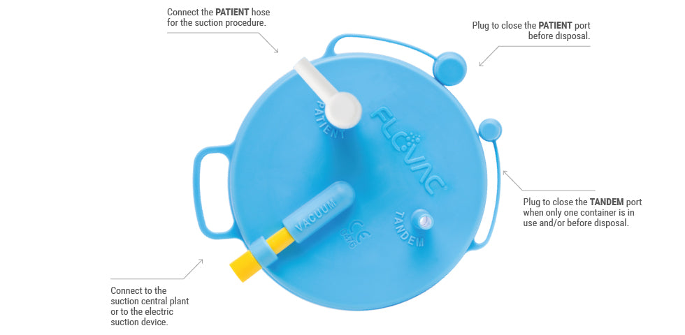 Surgical Suction Flovac - Lid Connectors 5's – Medisupplies.Shop