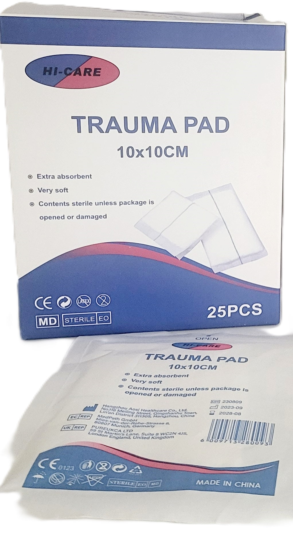 Dressing - Wound Trauma 100x100mm – Medisupplies.Shop